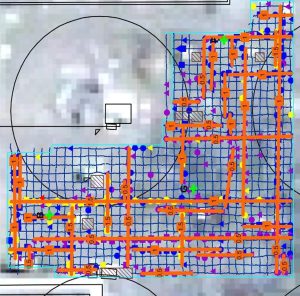 interpreted linear pipeline locations - GPR - hydroGEOPHYSICS